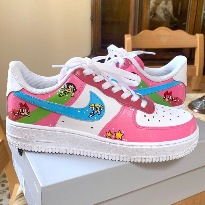 Powerpuff Girls Pink Custom Air Force 1 – XX CUSTOM