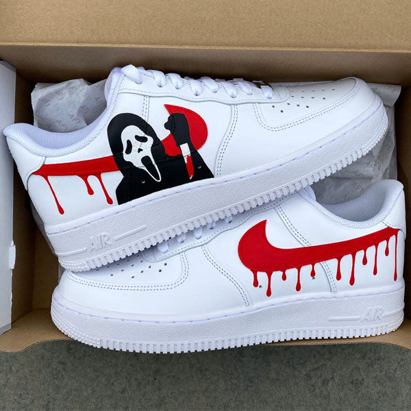 Grim Reaper Red Drip Custom Air Force 1 – XX CUSTOM