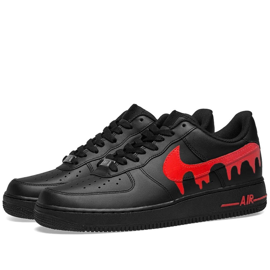 Black Red Drip Custom Air Force 1 – XX CUSTOM