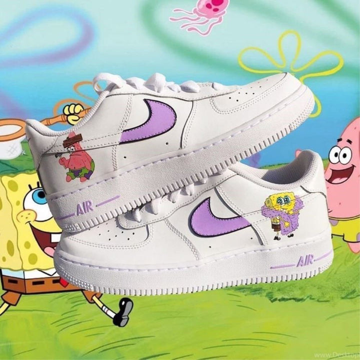 SpongeBob SquarePants, Patrick Star Purple Custom Air Force 1 – XX CUSTOM